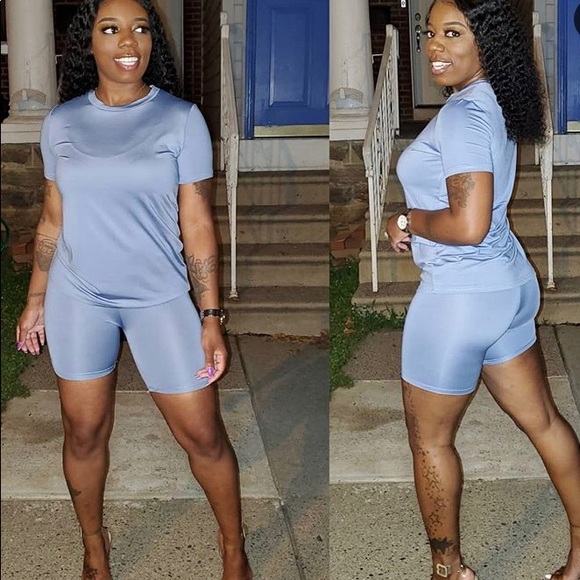 Daisy | Shorts | Two Piece Biker Short Set | Poshmark